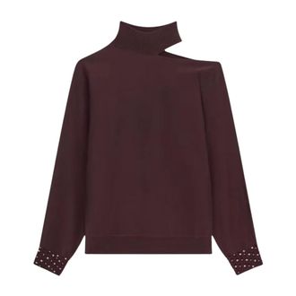 Marciano Romina One-Shoulder-Rollkragenpullover - - Knitwear - Damen - Braun - S
