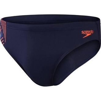 Speedo Badehose TECH PNL 7CM BRF AM NAVY/ORANGE