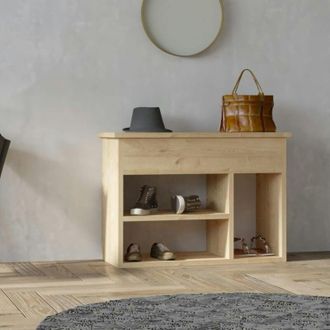 Pier Import Meuble à chaussures moderne effet bois clair MARFA