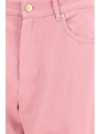 Max Mara Womens Pants Peony Cotton-Linen Trousers