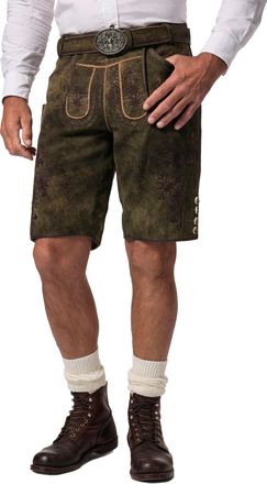 JP1880 Herren klederdrachtbroek geitenvelours Hose, Braun, 58 EU
