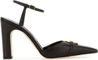 Manolo Blahnik Femme, Chaussures, Noir, Taille: 38 1/2 EU Querelle Mone Barc 105