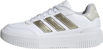 adidas Courtblock Shoes Femme Chaussures, Cloud White Silver Metallic Grey Two, 39 1/3 EU