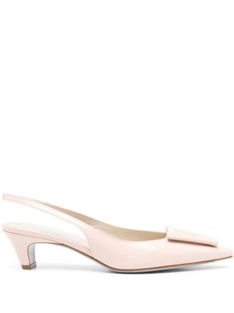 Roberto Festa Milano Sandalen - Geometric Embellished Light Pink Sandals - Gr. 37,5 (EU) - in Beige - f&uuml;r Damen