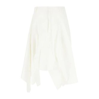 Niccol&ograve; Pasqualetti Rock aus Leinenmischung - - Skirts - Damen - Wei&szlig; - M