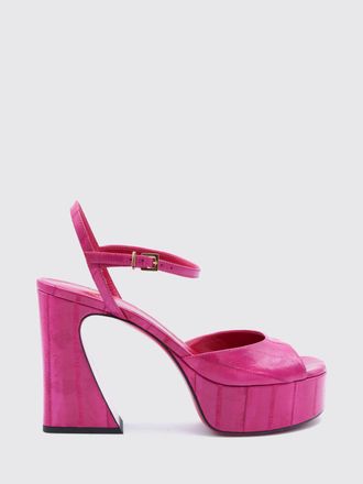 Fendi Arco-Plateau-Sandalen aus Leder mit hohem Absatz