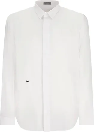 Dior Homme, Chemises, Blanc, Taille: L Chemise avec Broderie Abeille