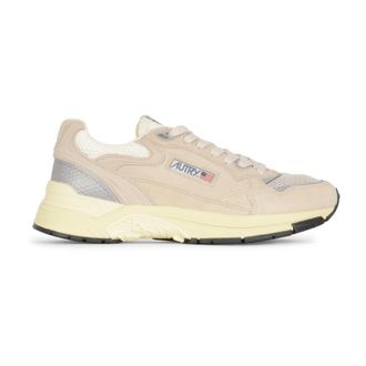 Autry Homme, Chaussures, Beige, Taille: 41 EU Beige Baskets Hyperway Low Style