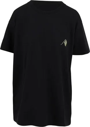 The Attico Femme, Tops, Noir, Taille: 36 FR T-shirt oversize &agrave; imprim&eacute; logo cachemire