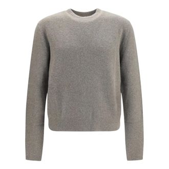 Rick Owens Kaschmir-Mischung Rundhals-Pullover - - Knitwear - Damen - Grau - L