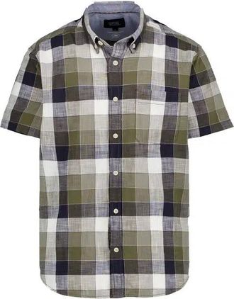 Camel Active Herren Hemd gr&uuml;n kariert