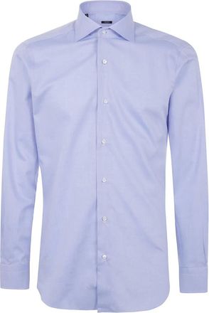 Barba Homme, Chemises, Bleu, Taille: M Chemise &agrave; Motif Chevron