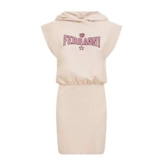 Chiara Ferragni Beige Kurzarmkleid von Chiara Ferragni - - Dresses - Damen - Beige - M