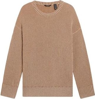Dockers Pullover aus gerippter Wollmischung in Beige