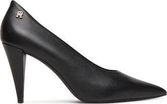 Tommy Hilfiger Pumps Tommy Hilfiger Th Smooth Leather Pump FW0FW08960 Schwarz