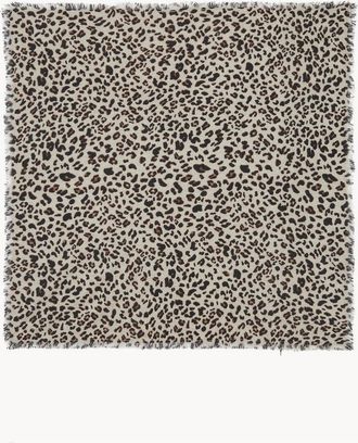 Kujten Grand bandana cachemire imprim&eacute; l&eacute;opard - Grand Bandana Hachiko Leopard