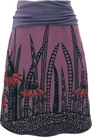 Guru Shop Rock aus Bio-Baumwolle mit Breitem Bund - Lila, Damen, Size:XL