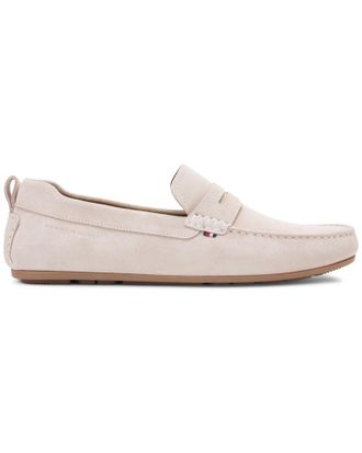 Tommy Hilfiger Leichter Loafer aus Wildleder mit Flag-Symbol an Ferse in