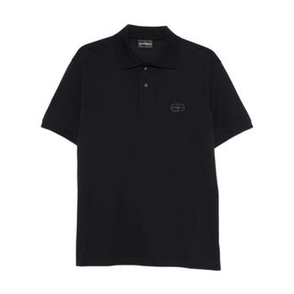 Emporio Armani Logo Polo Shirt - - Tops - Herren - Blau - 3XL