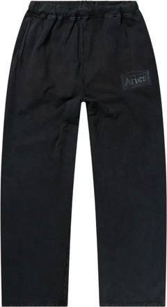 Aries Homme, Pantalons, Noir, Taille: L Premium Faded Temple Straight Sweatpant