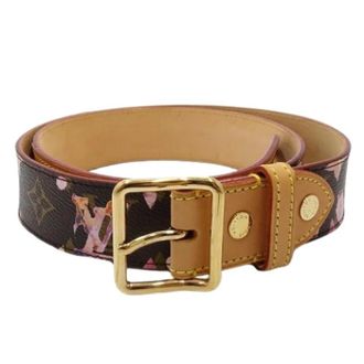 Louis Vuitton Pre-owned Monogram Canvas Belt - - Pre-owned - Damen - Braun - ONE SIZE