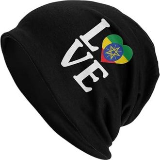 Generic Homme Femme Hiver Chapeaux Jaime L&Eacute;thiopie Bonnets Tricot&eacute; Mode Bonnet dhiver Chaud Bonnet &Agrave; Revers pour Quotidien Patinage Course