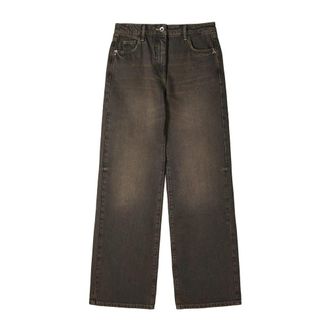 Patrizia Pepe Low-Rise Wide-Leg Jeans - - Jeans - Damen - Braun - W30