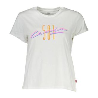 Levi's Femme, Tops, Blanc, Taille: 36 FR T-Shirt Manches Courtes Femme Blanc