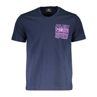 Plein Sport Herren T-Shirt Kurzarm Blau - - Sport - Herren - Blau - S