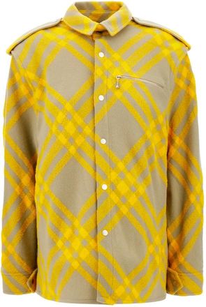 Burberry Femme, Vestes, Multicolore, Taille: 30 FR Surchemise &agrave; Carreaux en Laine