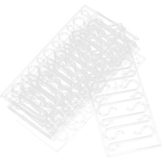 BESPORTBLE 100 St&uuml;ck Weihnachtskugelhaken aus Kunststoff Mehrzweckhaken f&uuml;r Weihnachtsbaum und Kranzdekoration Transparent Robust und Langlebig Geeignet f&uuml;r Chri