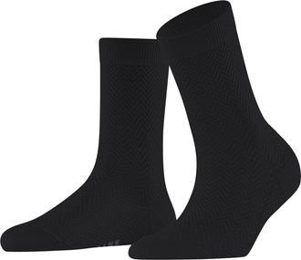 Falke Damen Fable Estate W So Wolle einfarbig Socken, Schwarz Black 3000, 35-38