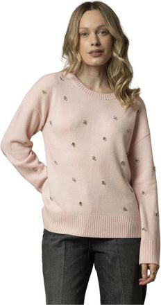 Kocca Femme, Pulls, Rose, Taille: 40 FR Pull orn&eacute; de perles