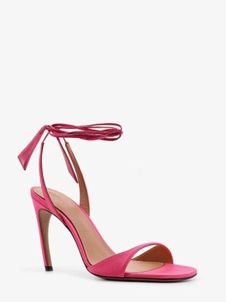 The Attico Womens Ora Satin Sandals Pink Polyester