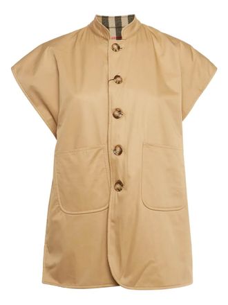 Burberry d&eacute;bardeur Sarah &agrave; carreaux - Tons neutres