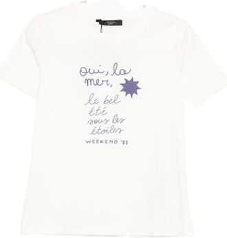 Max Mara Femme, Tops, Blanc, Taille: 38 FR Pantera T-shirt