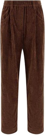 Brunello Cucinelli Pantalons D&eacute;contract&eacute;s - Marron