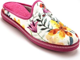 Pediconfort Mules fantaisie coton et &eacute;ponge