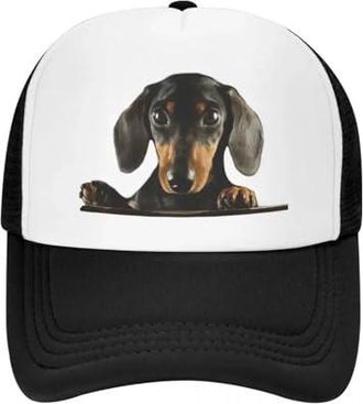 Generic Casquette Trucker Unisexe Classique personnalis&eacute;e avec Motif Teckel id&eacute;ale pour Les Adultes et Femmes de Baseball Ajustable Animalier Hommes Parfaite 
