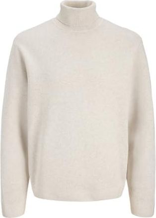 Jack & Jones Jprblamilano Stitch Pull &agrave; col roul&eacute;, Cloud Dancer, M