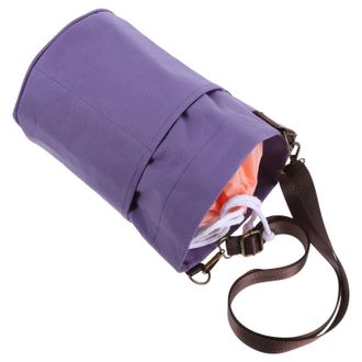 Cabilock Gro&szlig;e H&auml;keltasche aus Canvas mit Kordelzug Zylindrischer Garnhalter und Strickorganizer zum Aufh&auml;ngen Aufbewahrung f&uuml;r Strick und H&auml;kelzubeh&ouml;r