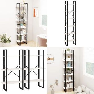 vidaXL Vidaxl - Lagerregal Weiß 60x30x210 cm Massivholz Kiefer - Regal - Holzregal - Speicherplatz - Küchenregal - Wohnzimmereinrichtung - Home & Living