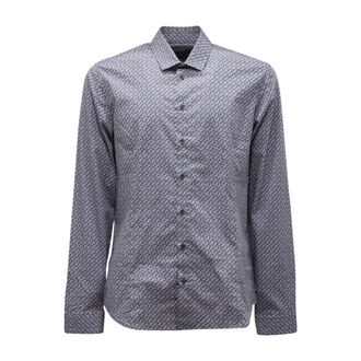 Patrizia Pepe Homme, Chemises, Bleu, Taille: L Chemise Stretch Slim Modèle 5C055B A4K0-Fb65