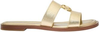 Michael Kors Femme, Chaussures, Beige, Taille: 37 EU Erin Flat Sandal