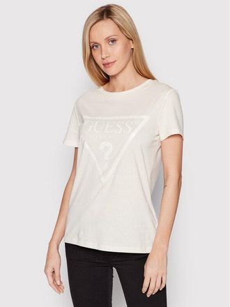 Guess T-Shirt V2YI07 K8HM0 Beige Regular Fit