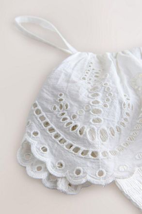 Next Maxikleid &Auml;rmelloses Foldover-Maxikleid mit Cutwork (1-tlg)