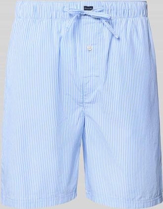 Christian Berg Regular Fit Pyjama-Shorts mit Logo-Patch