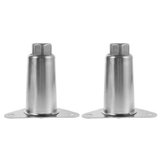 Angoily ELAYARD Edelstahl Verstellbare M&ouml;belf&uuml;&szlig;e 15cm H&ouml;henverstellbare Ger&auml;tef&uuml;&szlig;e mit 5/8 -gewindebolzen f&uuml;r Schr&auml;nke Tische Herdst&auml;nder