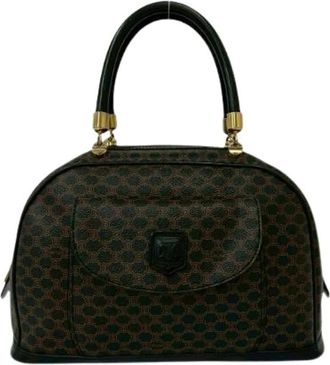 Celine Sac &agrave; main en cuir Macadam Pre-owned - Femme - Pre-owned - Brun - Taille: ONE Size