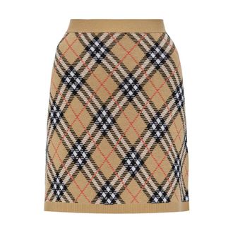 Burberry Wollrock - - Skirts - Damen - Beige - M